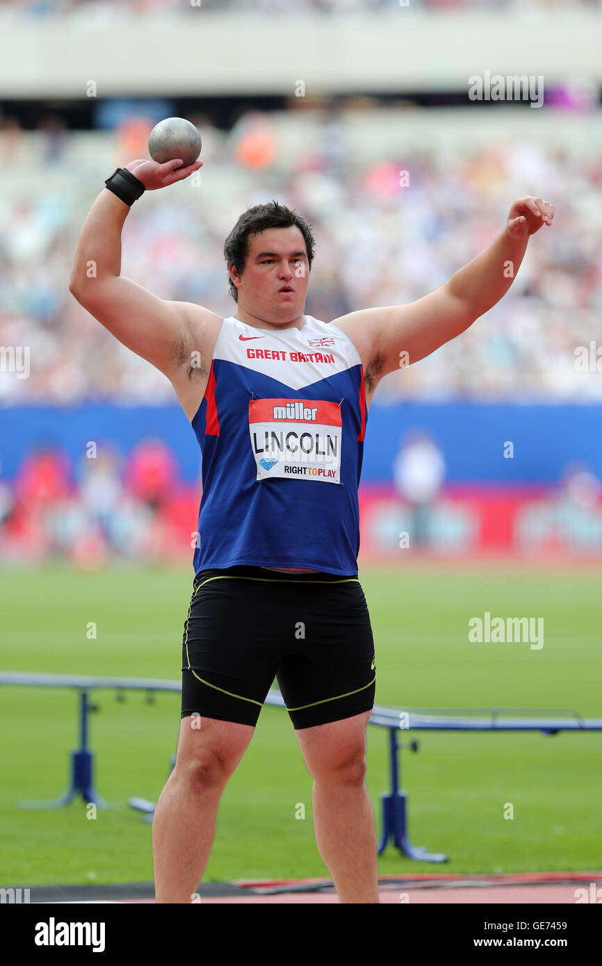 Scott LINCOLN competing n the Shot Put at the IAAF Diamond League ...