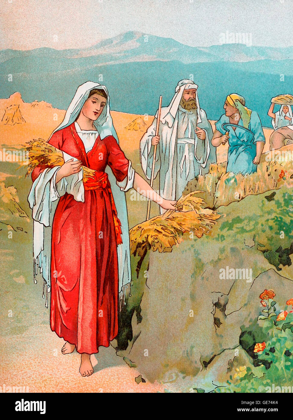 Ruth Cleaning - Old Testament Stock Photo - Alamy