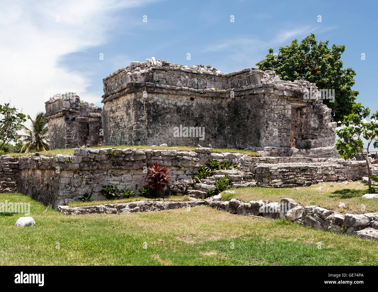 Tulum Maya Temple in Yucatan Peninsula, Mexico Stock Photo - Alamy