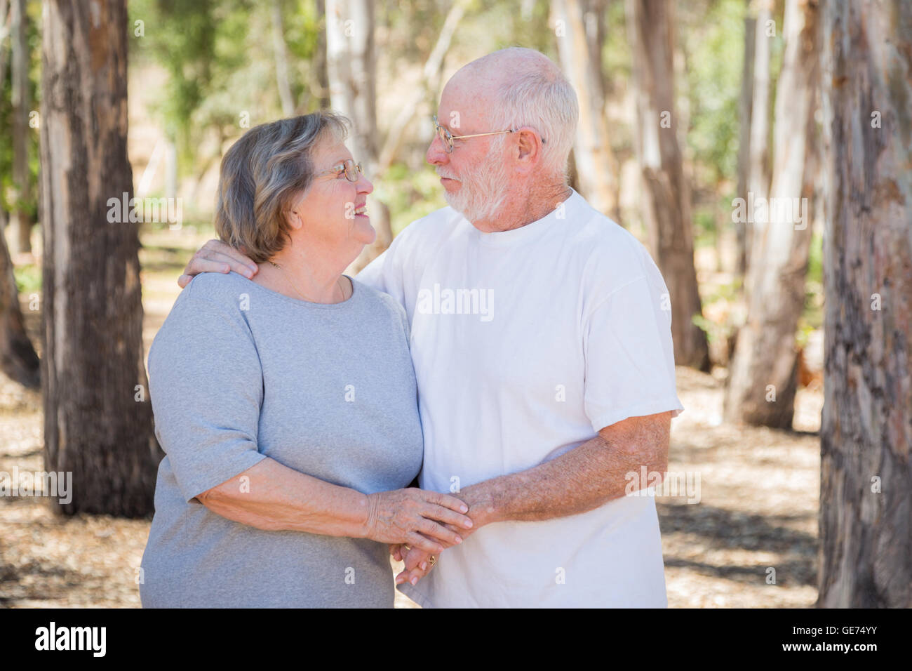 Portrait happy senior pair hi-res stock photography and images - Alamy