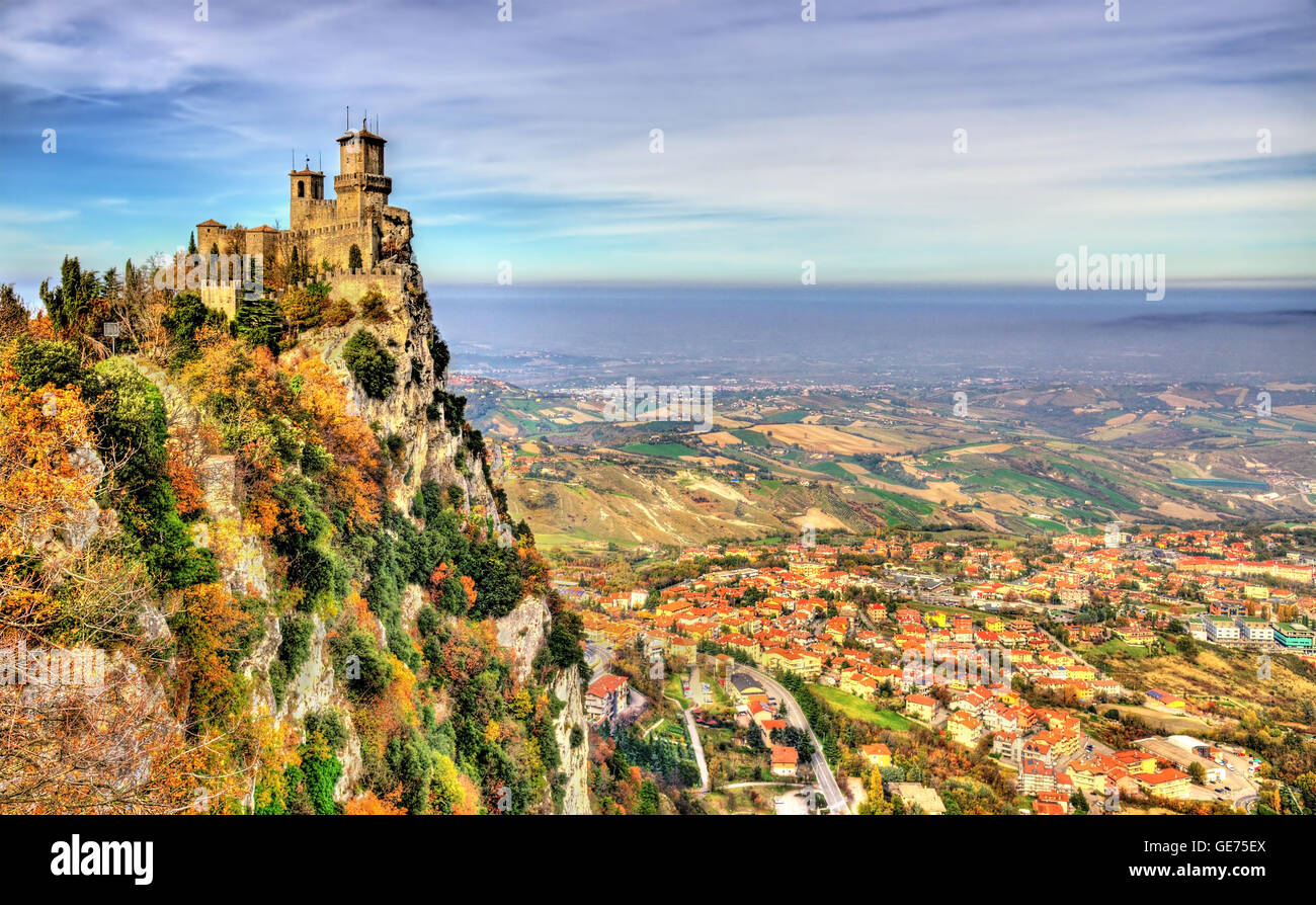 Guaita, the First Tower of San Marino Stock Photo - Alamy