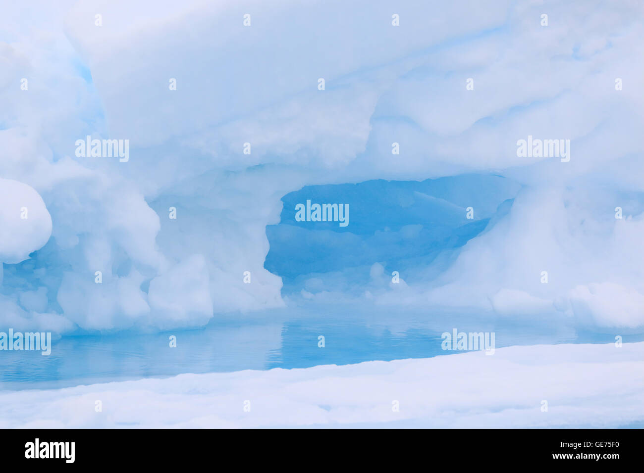 Blue Ice floe in the Arctic pack ice Stock Photo - Alamy