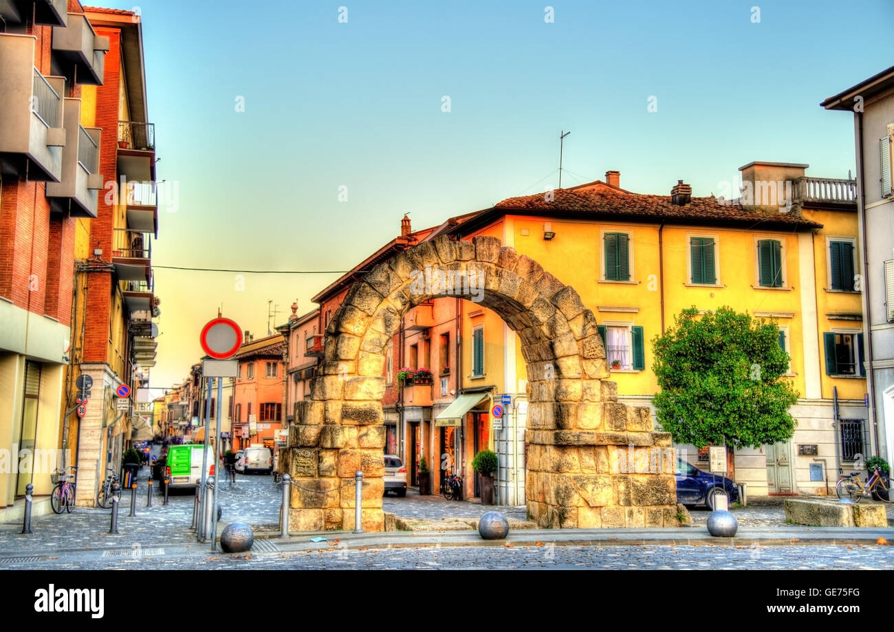 Porta Montanara, an ancient gate in Rimini - Italy Stock Photo - Alamy