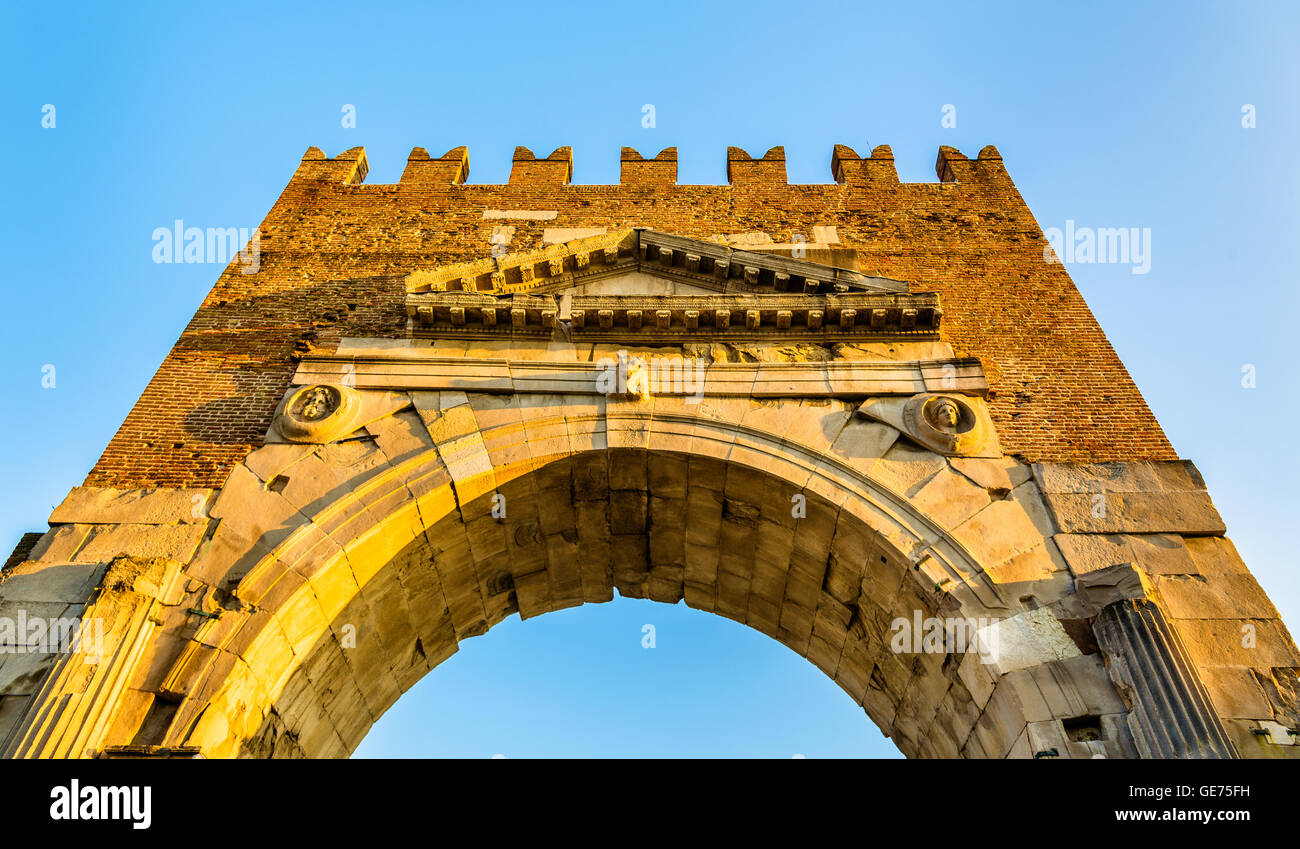 The Arch of Augustus at Rimini - Italy Stock Photo - Alamy