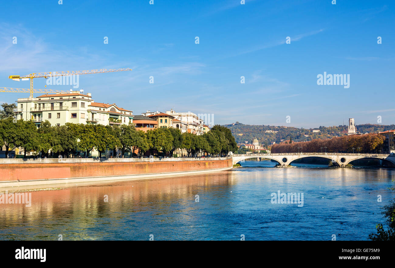 The Adige river in Verona - Italy Stock Photo - Alamy