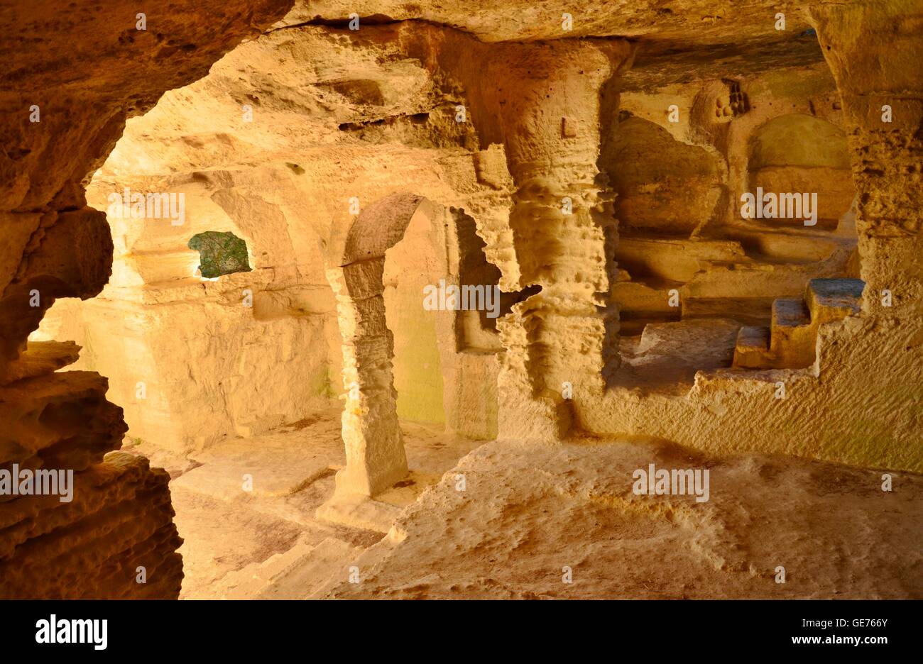 Abbey saint roman cave hi-res stock photography and images - Alamy