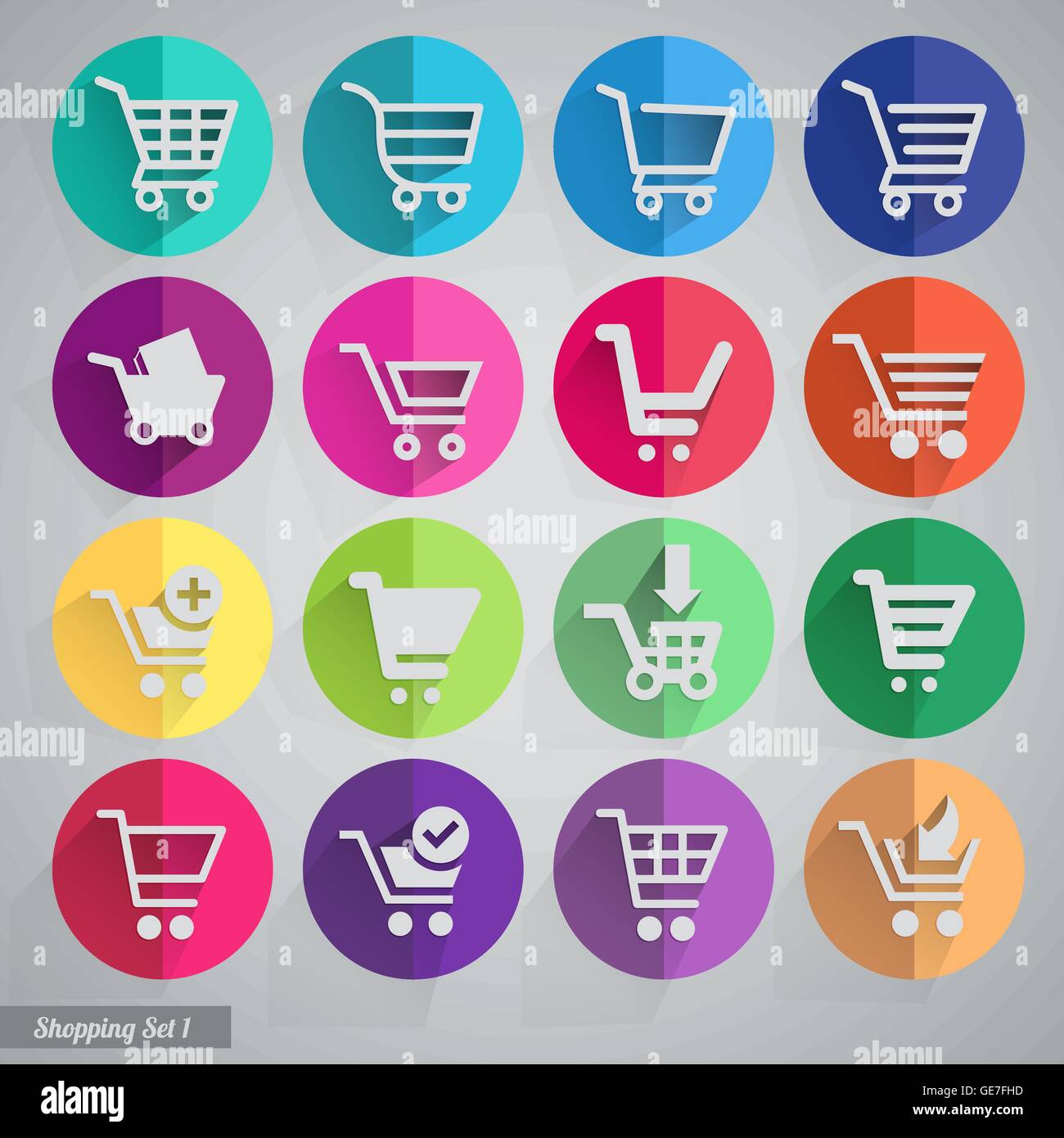 Set of shopping icons Stock Vector Image & Art - Alamy