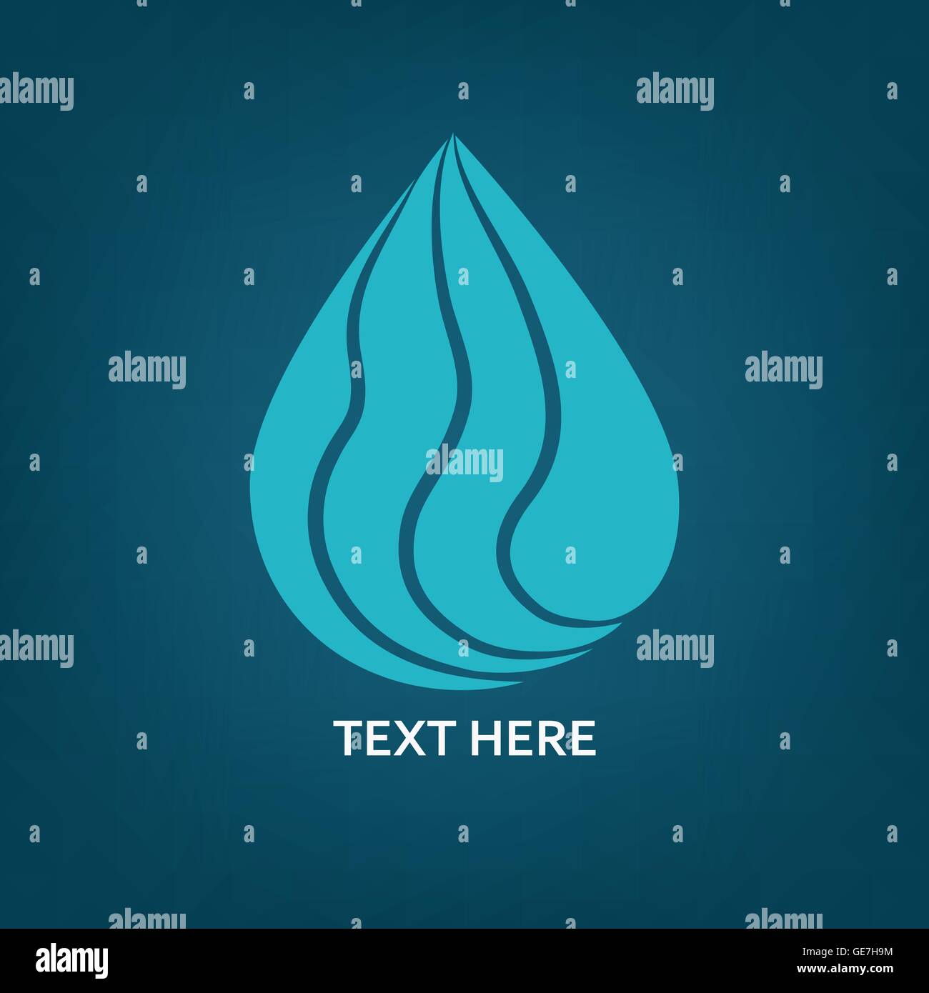 Abstract logo vector design template, Water icon Stock Vector Image ...