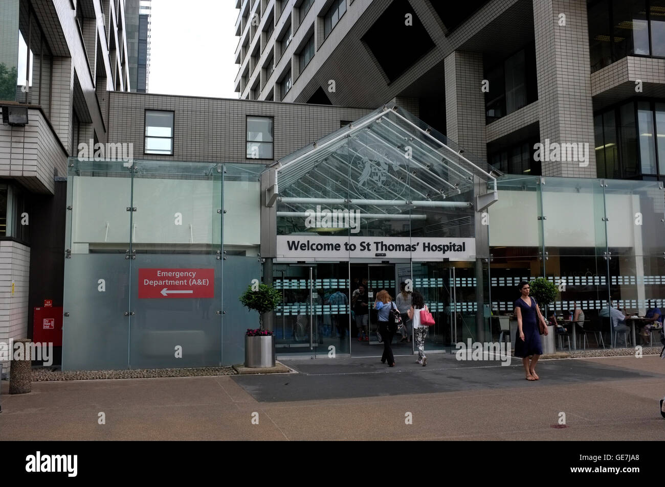 st thomas' nhs hospital on westminster bridge road london uk july 2016 ...
