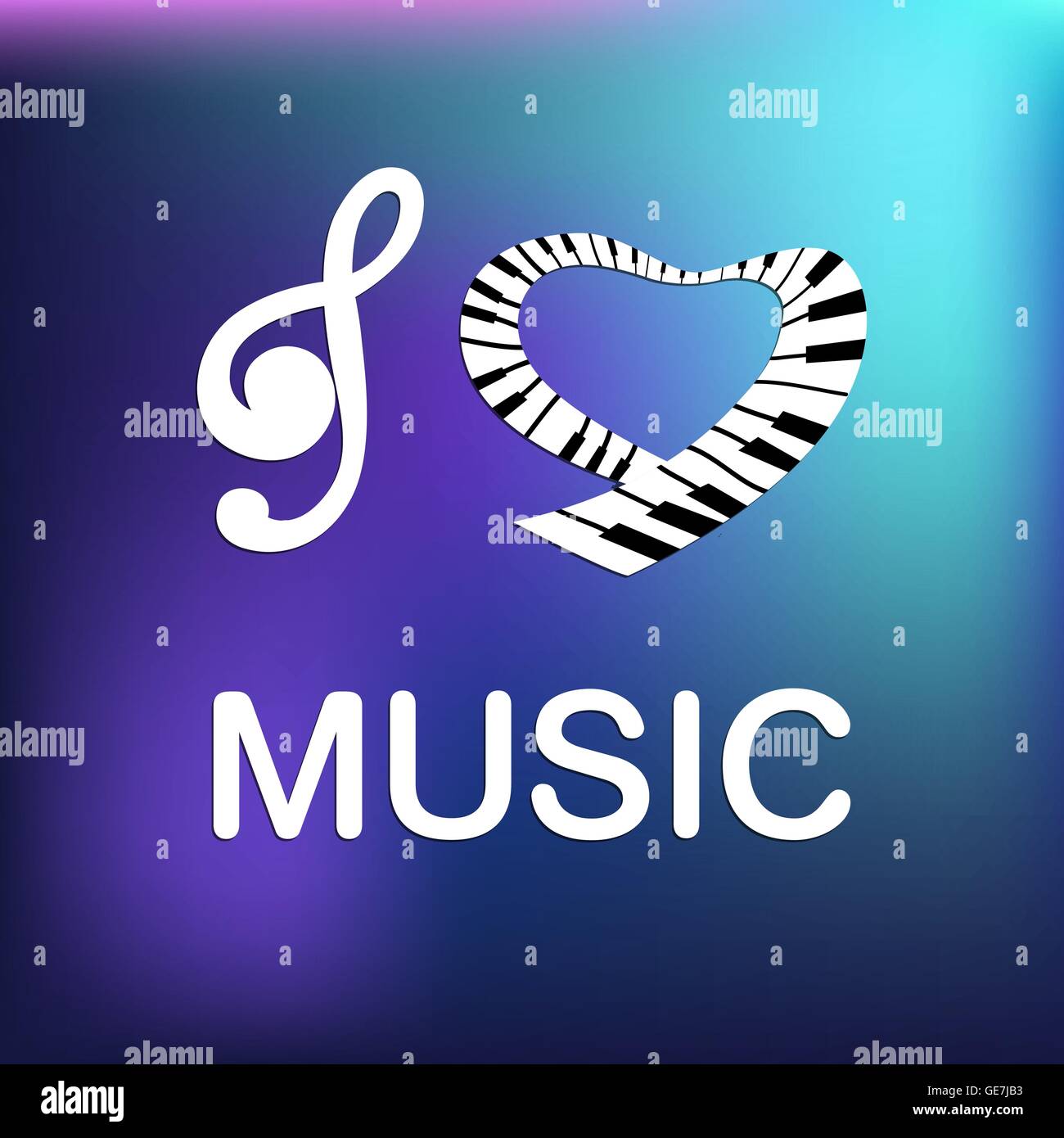 Illustration of a music icon Stock Vector Image & Art - Alamy