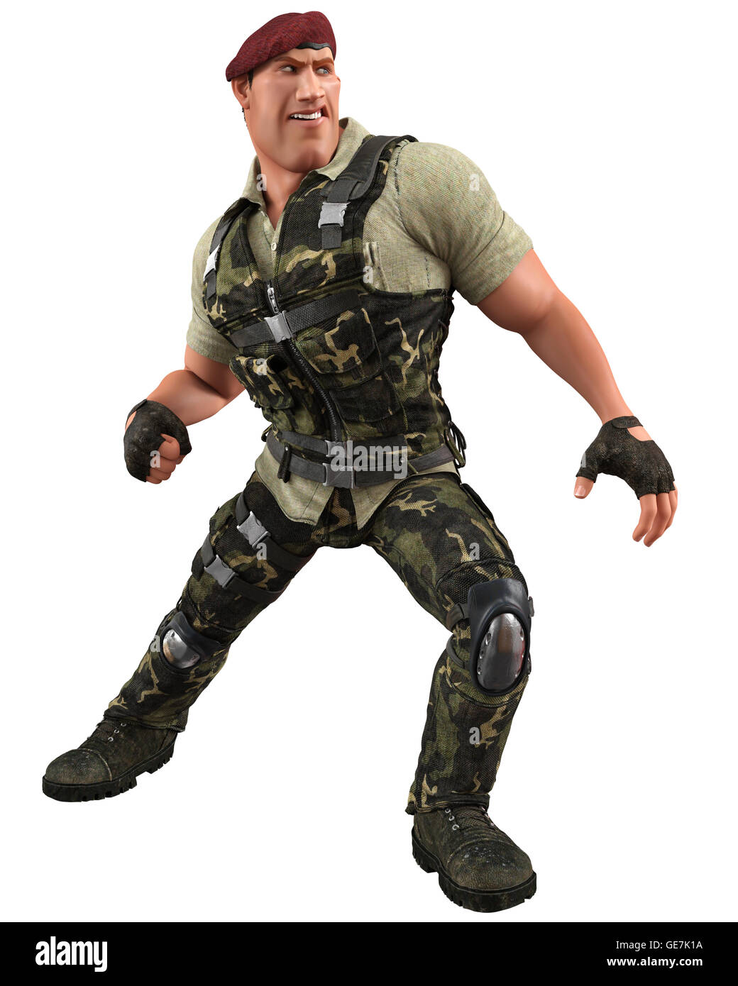 war soldier cartoon Stock Photo - Alamy