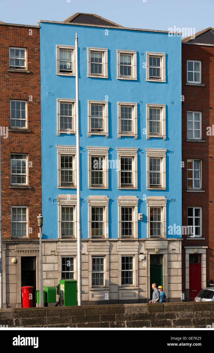 Blue Apartment Building