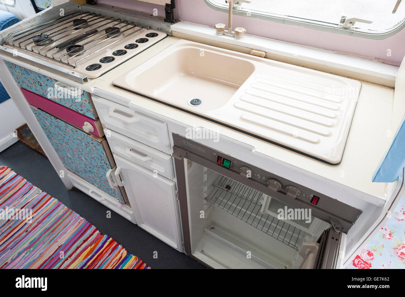 shabby chic old caravan, renovated with cath kidston interior design ...