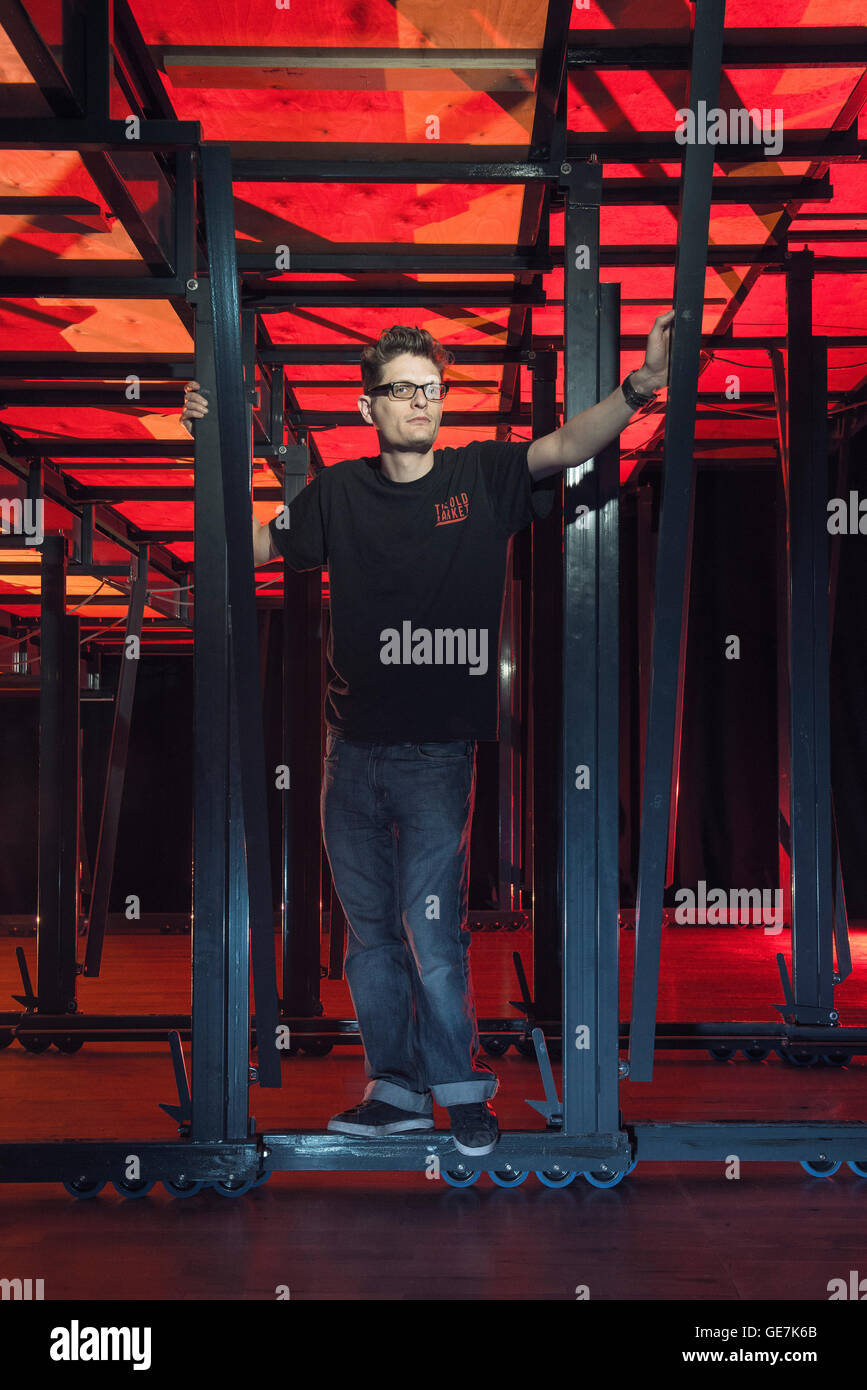 portraits of brighton theater and stage technicians backstage amongst ...