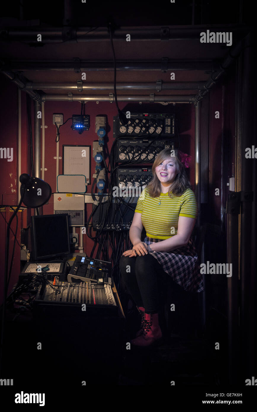 portraits of brighton theater and stage technicians backstage amongst ...
