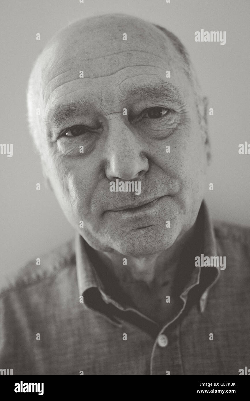 portrait of a brighton argus newspaper photographer Tony Tree, a man ...