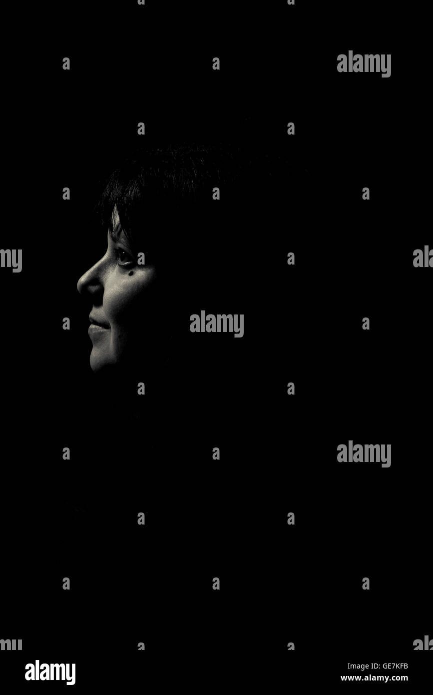 Dark moody portrait persons hi-res stock photography and images - Alamy