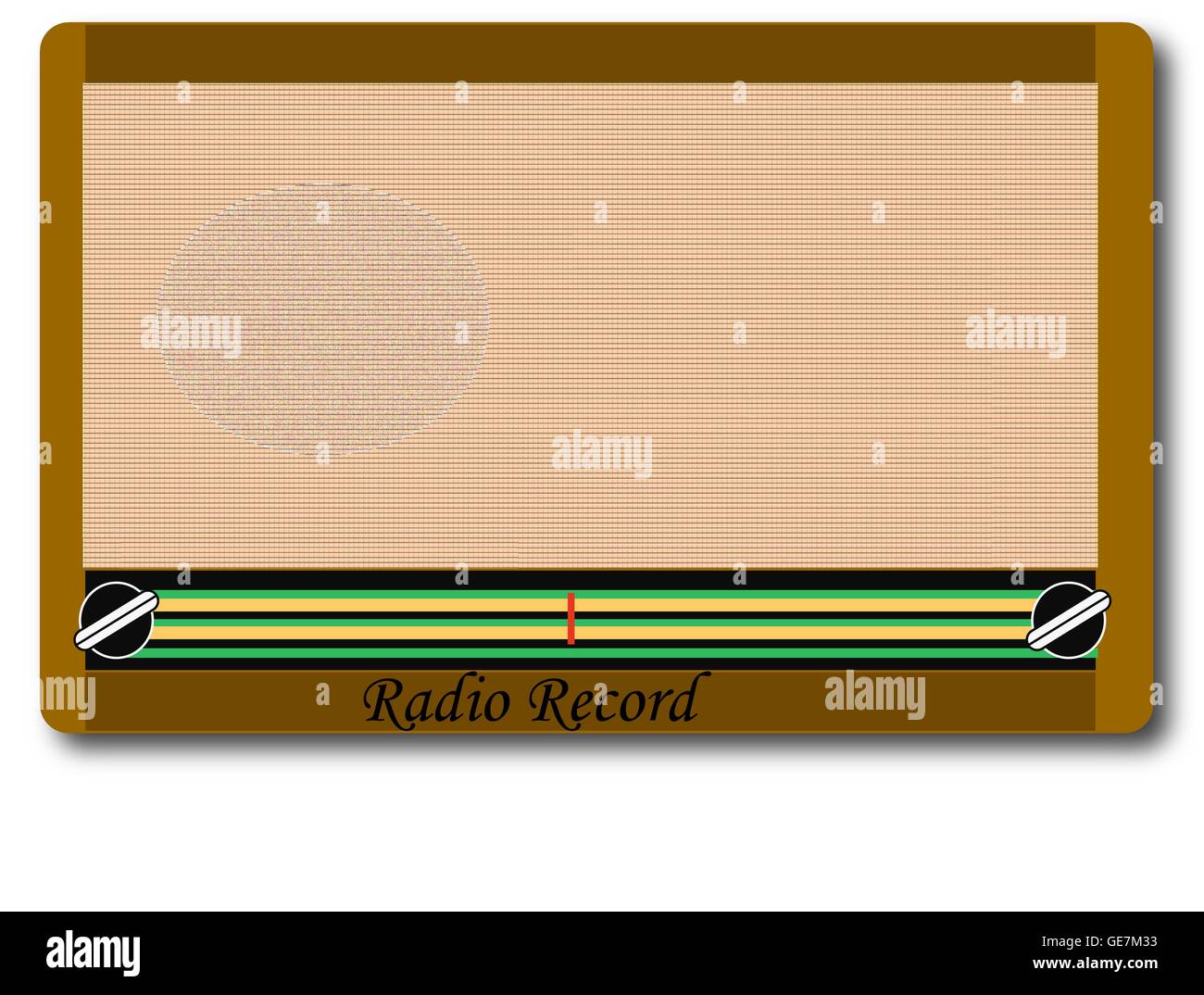 Retro Radio Record Stock Vector Image & Art - Alamy