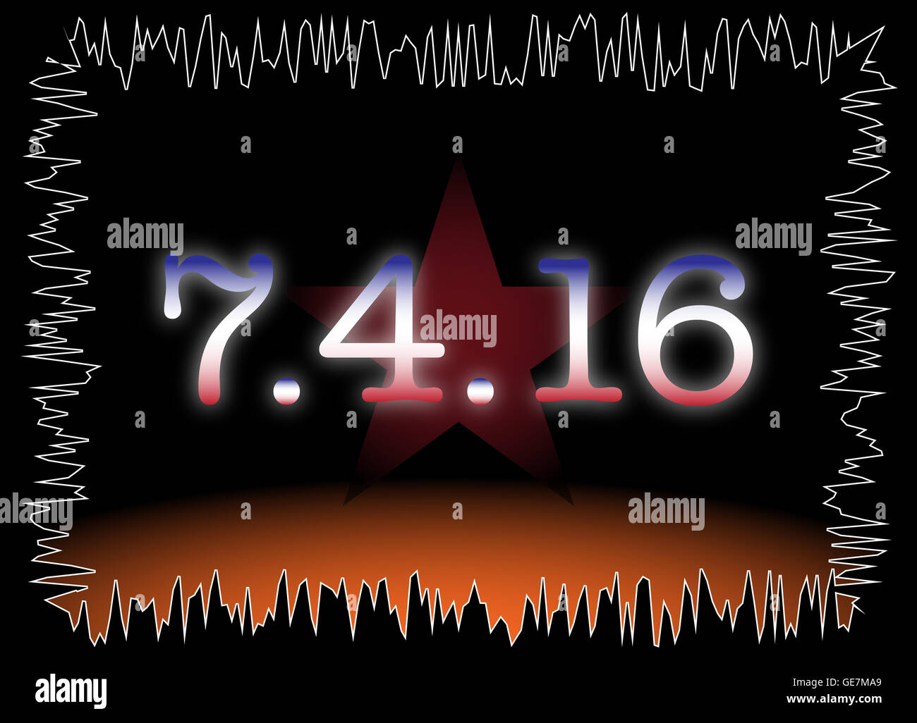 A fourth of July poster design background Stock Photo - Alamy