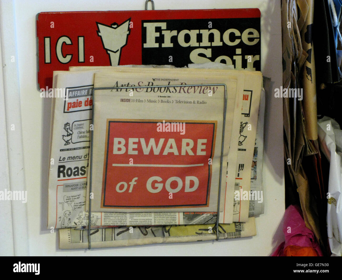 Beware of god hi-res stock photography and images - Alamy