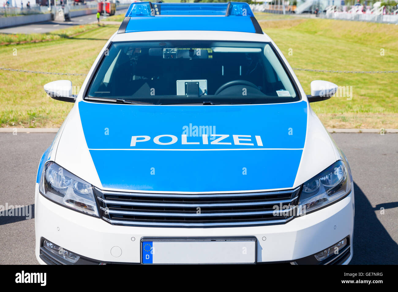 german police car Stock Photo - Alamy