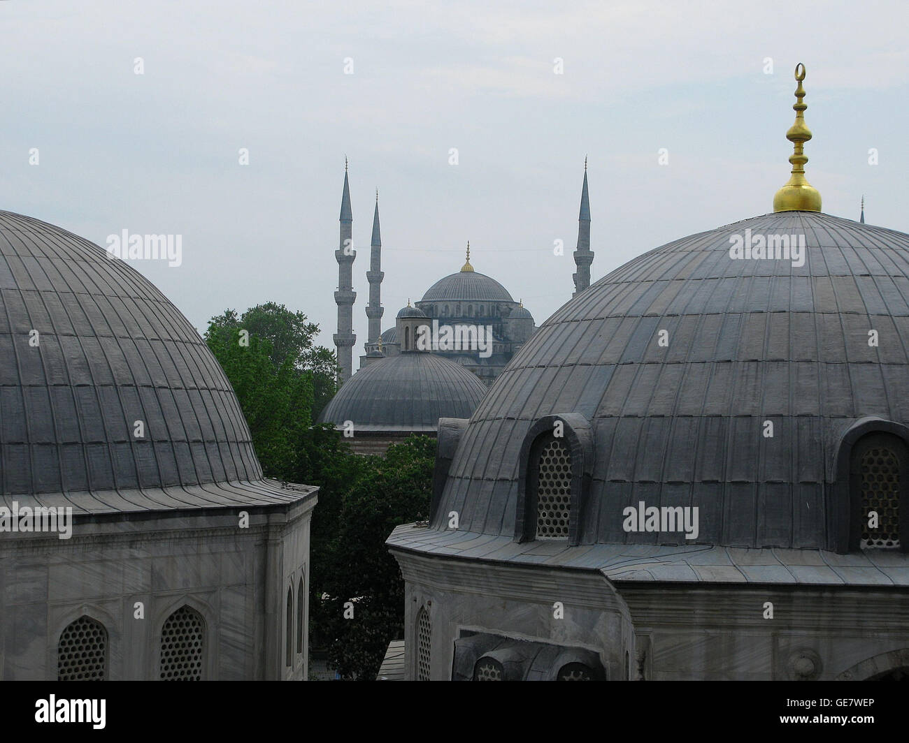 Turkey. Dome of the blue mosque from hagia sophia Stock Photo - Alamy