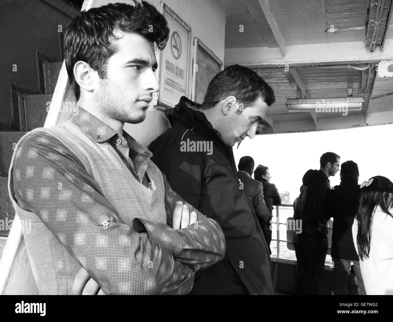 Turkey. Man on the ferry Stock Photo - Alamy