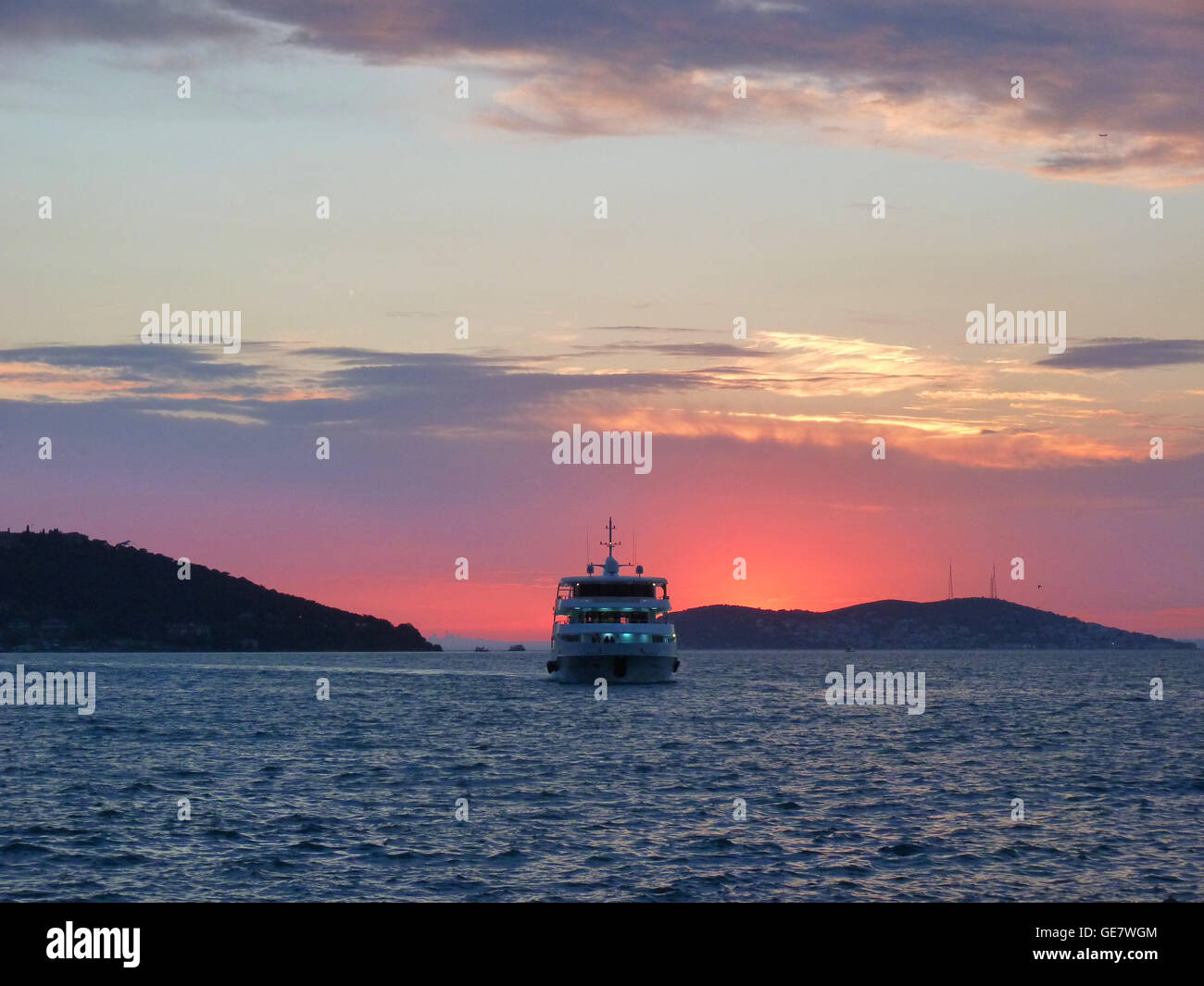 Turkey. Sunset from princes island, istanbul Stock Photo - Alamy