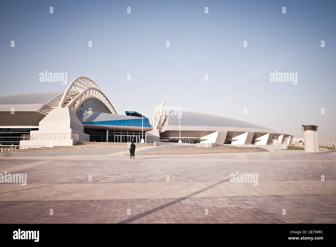 A view of the Aspire Dome, a multi purpose sports facility which is ...
