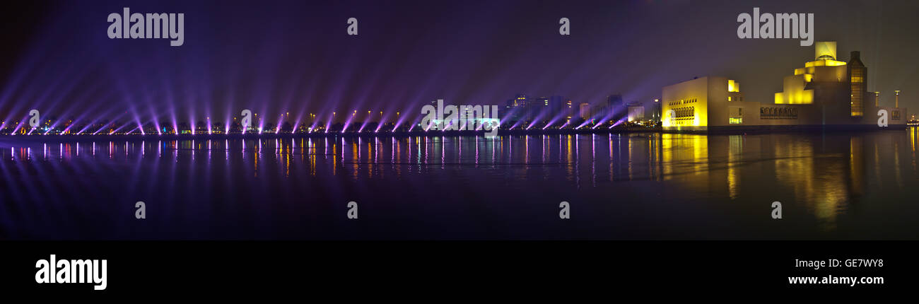 Doha light show hi-res stock photography and images - Alamy