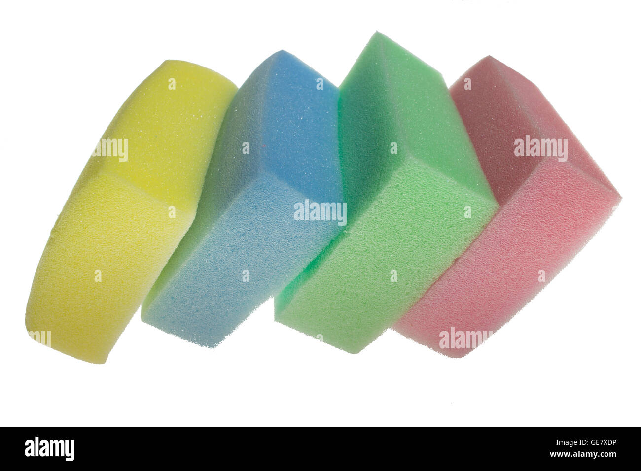 Bath sponge on pink Cut Out Stock Images & Pictures - Alamy