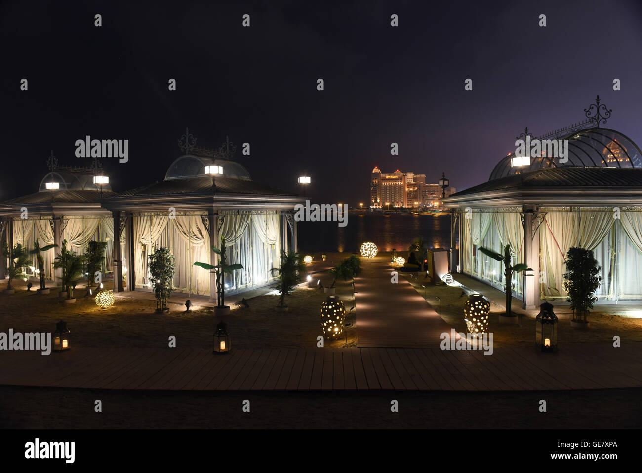 Katara cultural village night hi-res stock photography and images - Alamy