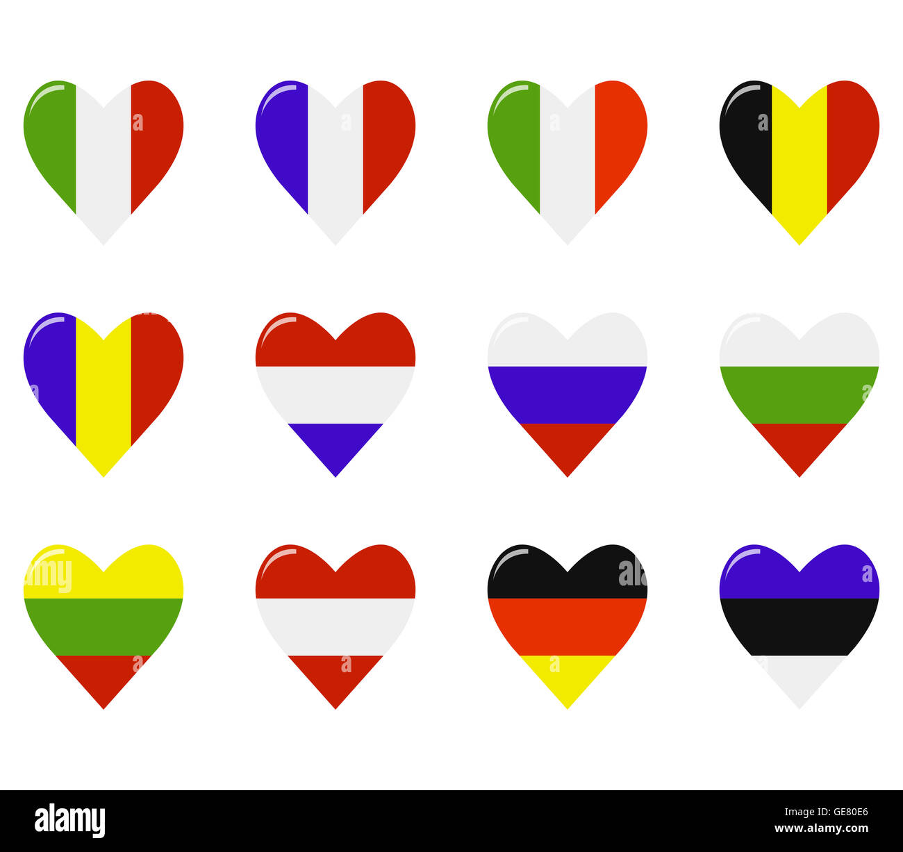 Flags of eu and poland Cut Out Stock Images & Pictures - Alamy