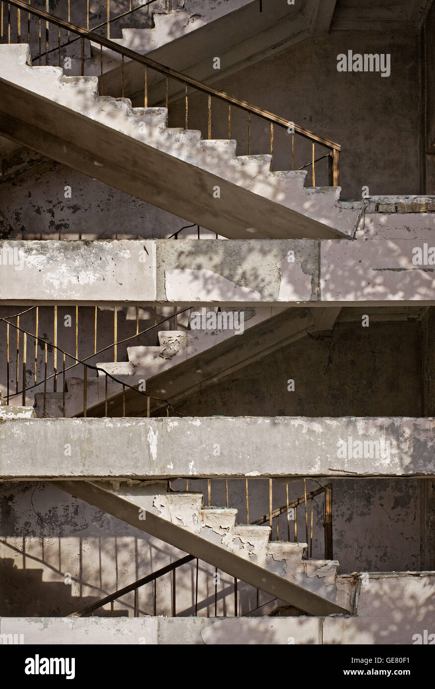The abandoned town of Pripyat in the Chernobyl exclusion zone, Ukraine ...