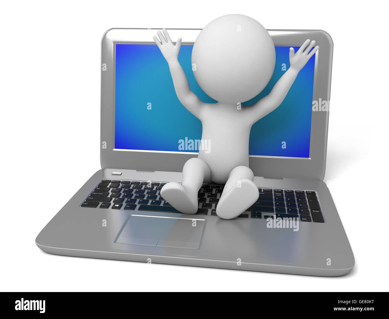 3d man computer hi-res stock photography and images - Alamy