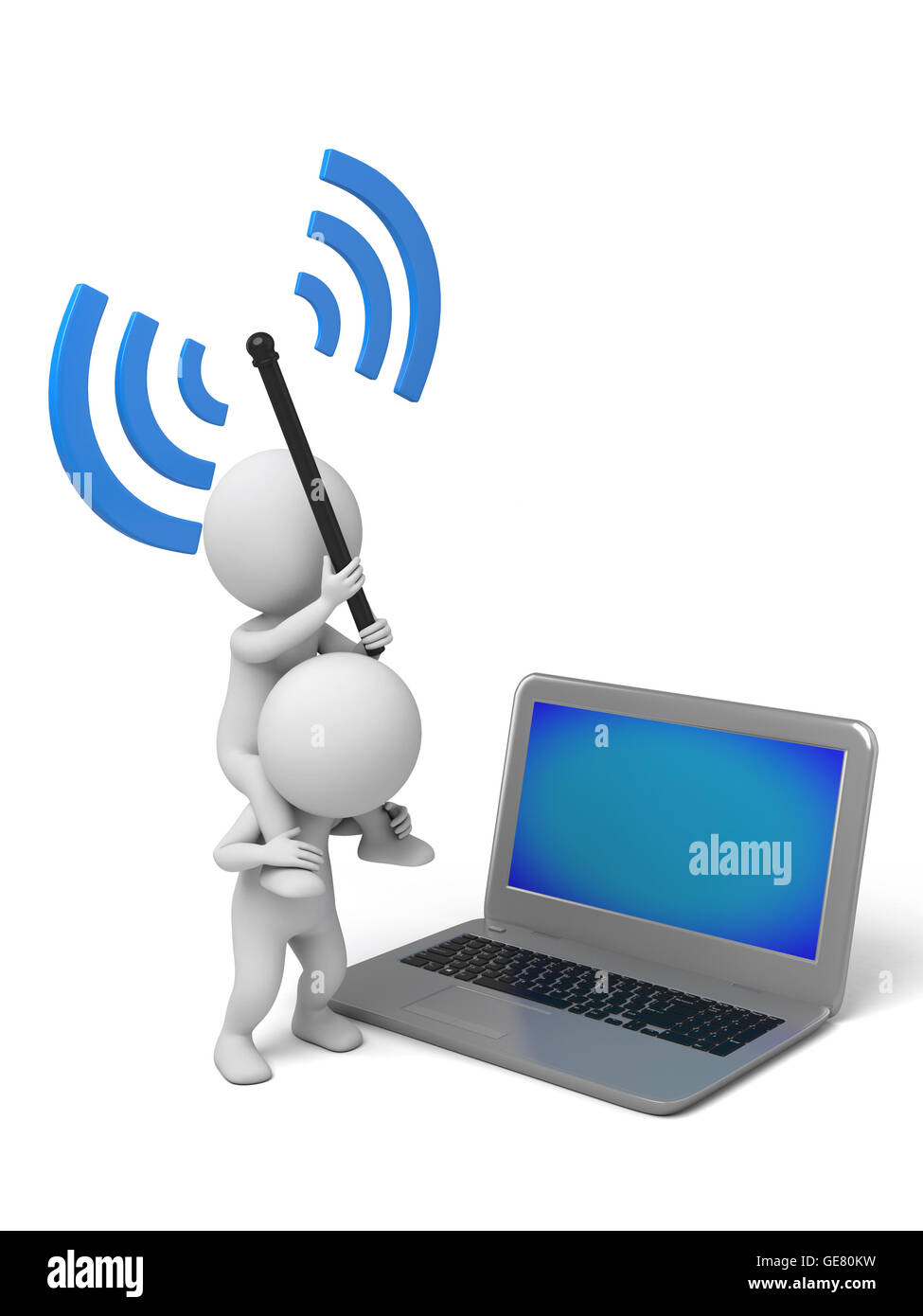 3d man computer hi-res stock photography and images - Alamy