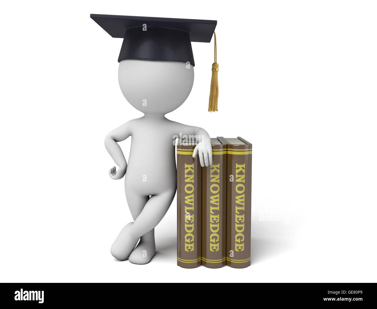 The 3d guy graduated from school Stock Photo - Alamy