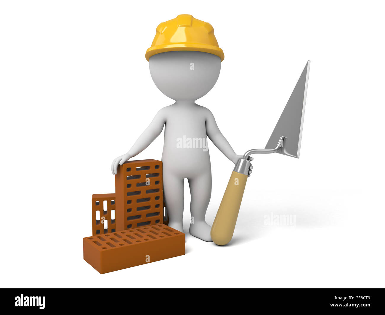 Cartoon builder worker man hi-res stock photography and images - Alamy