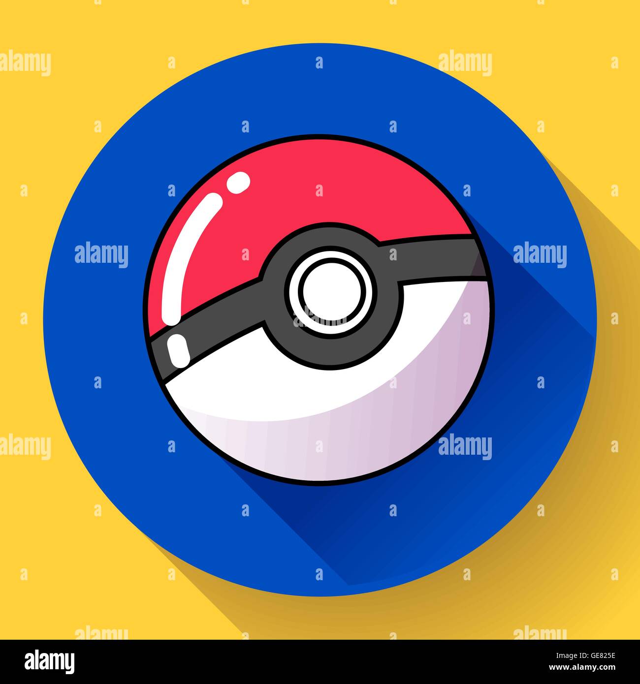 red ball flat icon vector Stock Vector Image & Art - Alamy