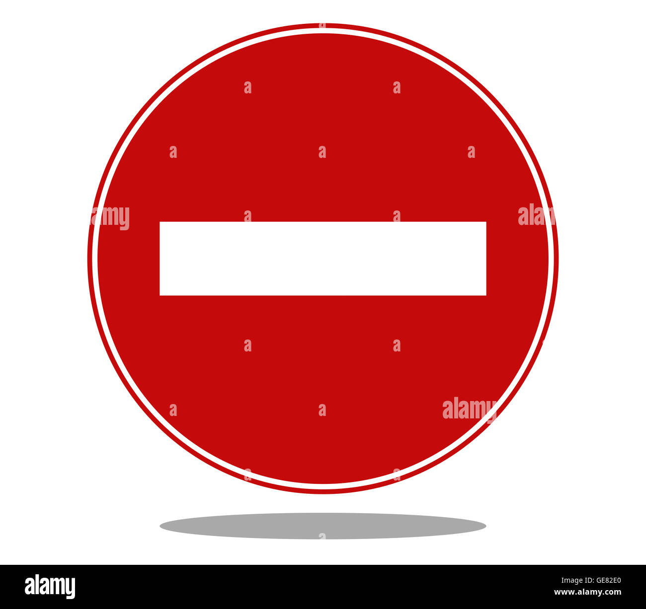 way street sign banned Stock Photo - Alamy