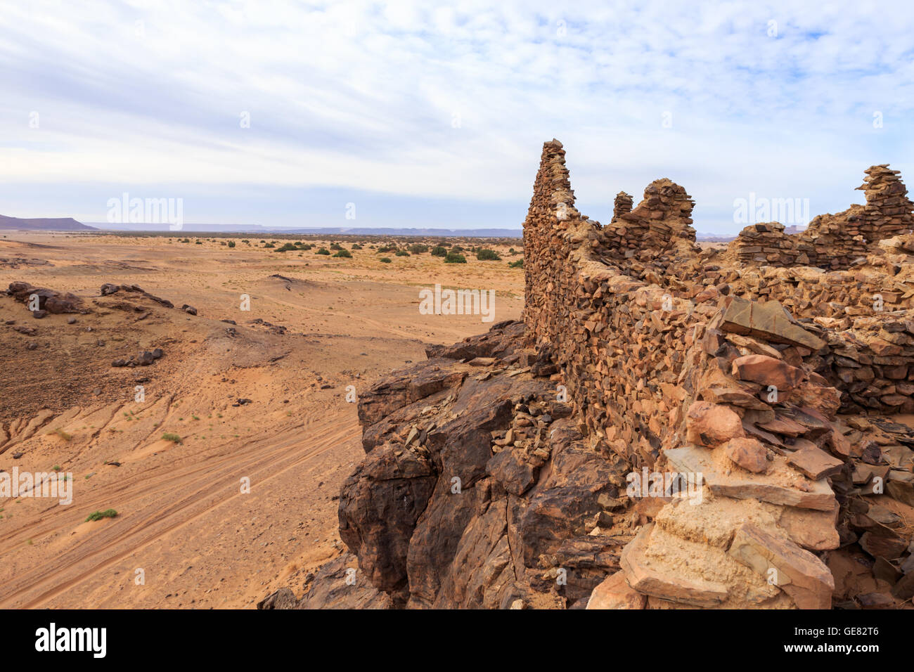 ruins of the ancient city in the Sahara desert Stock Photo - Alamy