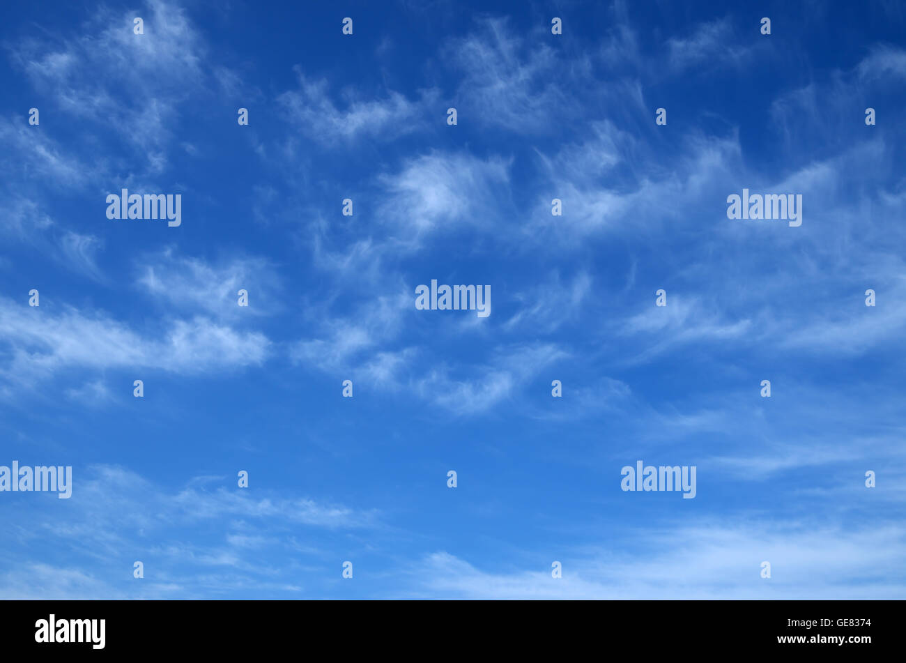 Photo of spring blue sky with beautiful cirrus clouds Stock Photo - Alamy