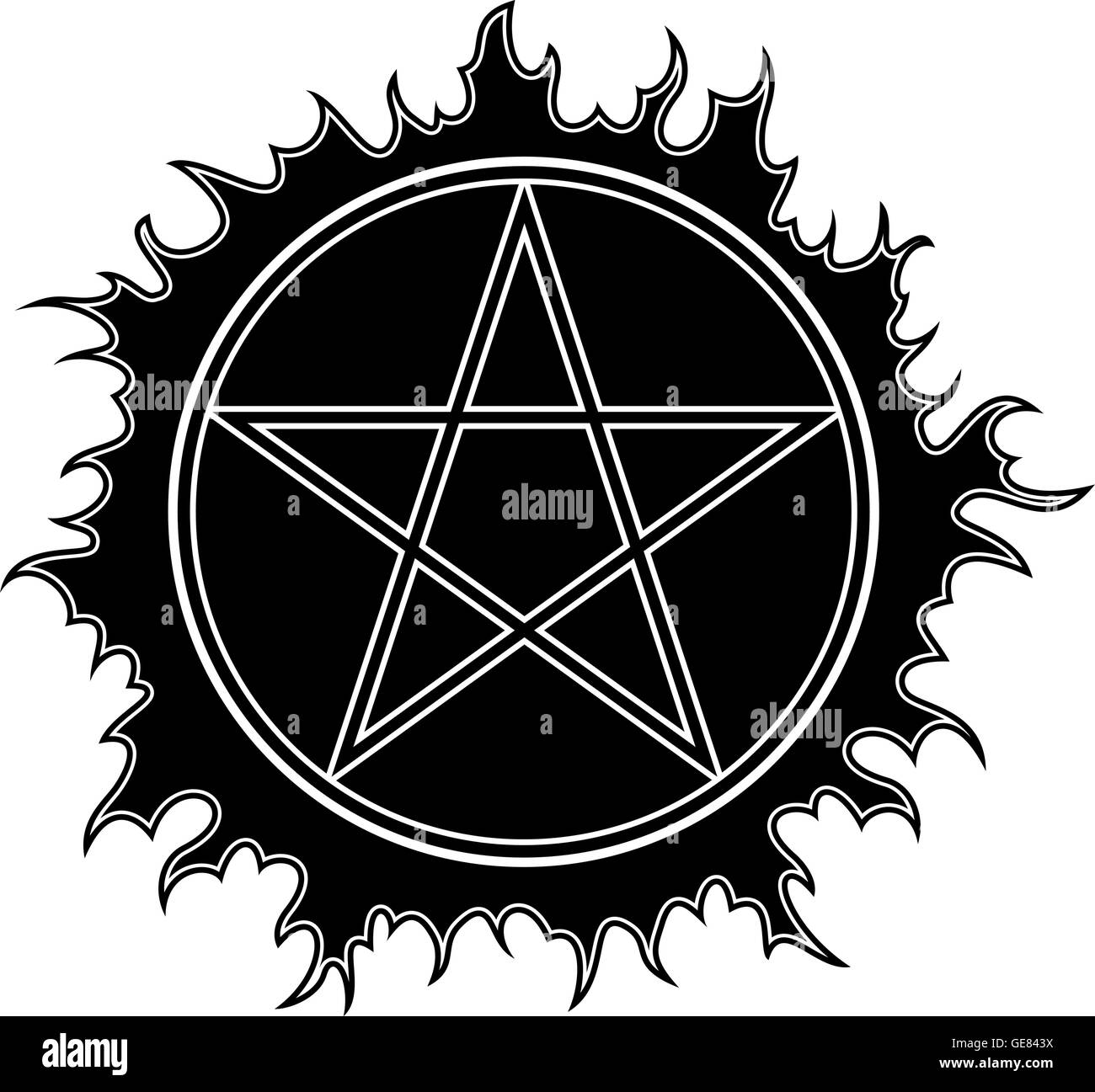 Mysticism pentacle pentagram gothic hi-res stock photography and images ...