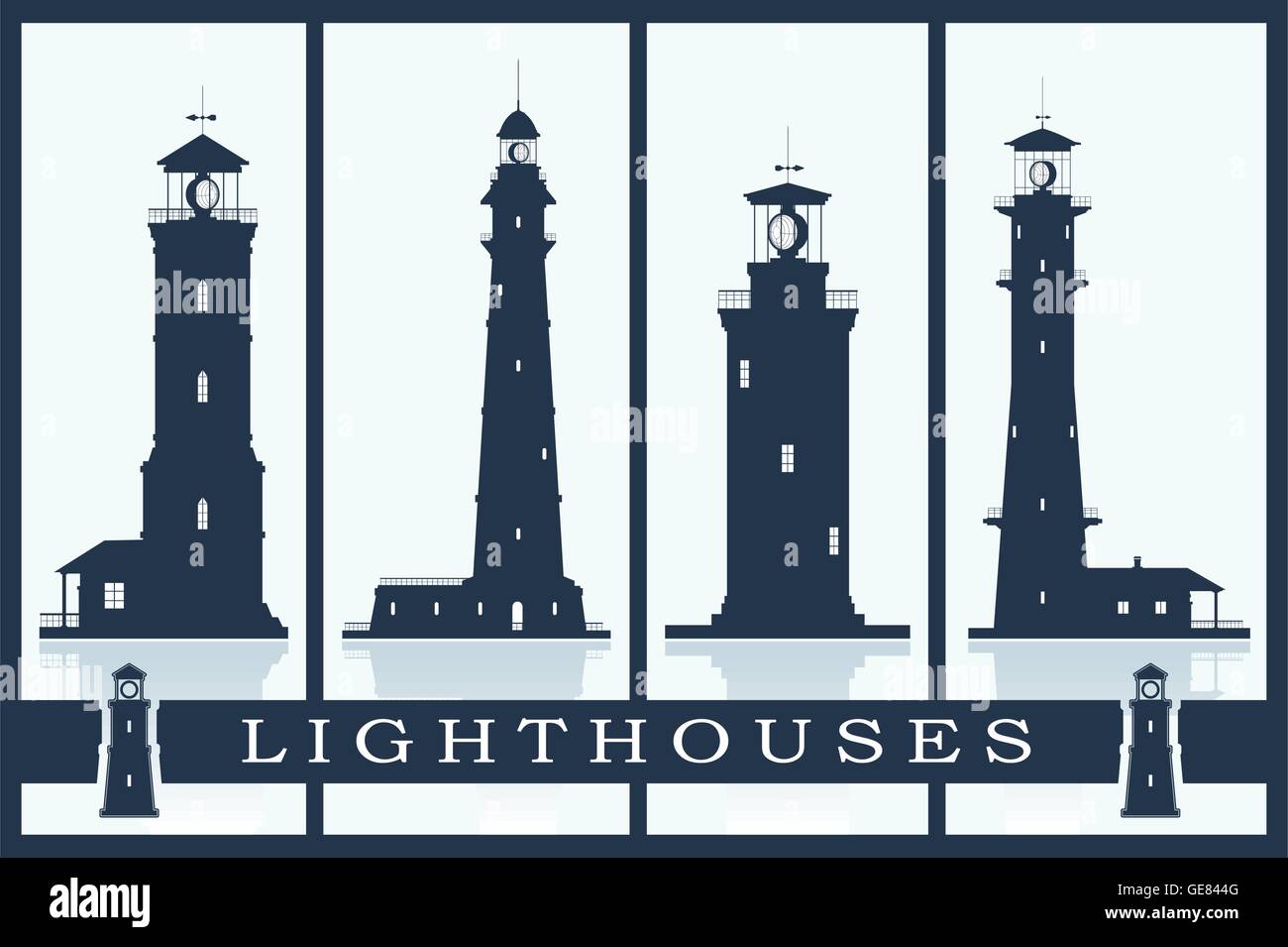Lighthouses vector set Stock Vector Image & Art - Alamy