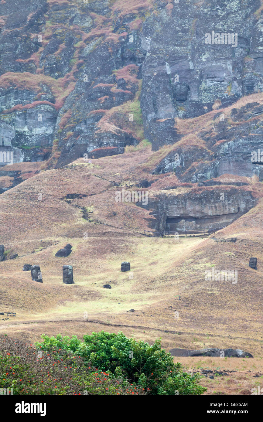 Inside rano raraku hi-res stock photography and images - Alamy