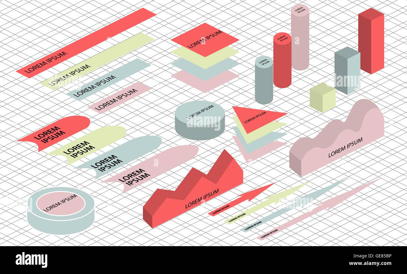 Flat 3d isometric infographic Stock Vector Image & Art - Alamy