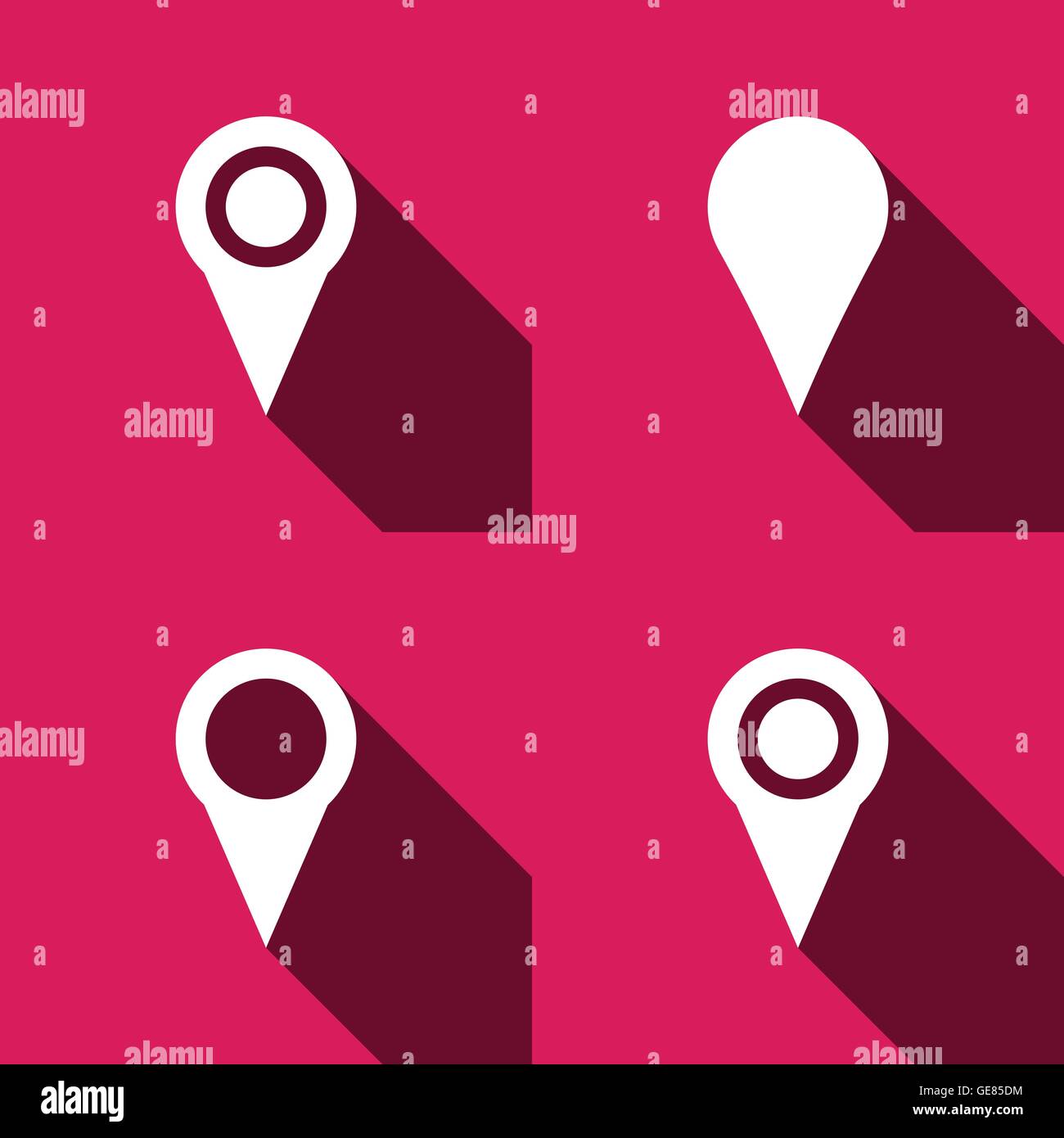 Map marker, pointer vector Stock Vector Image & Art - Alamy
