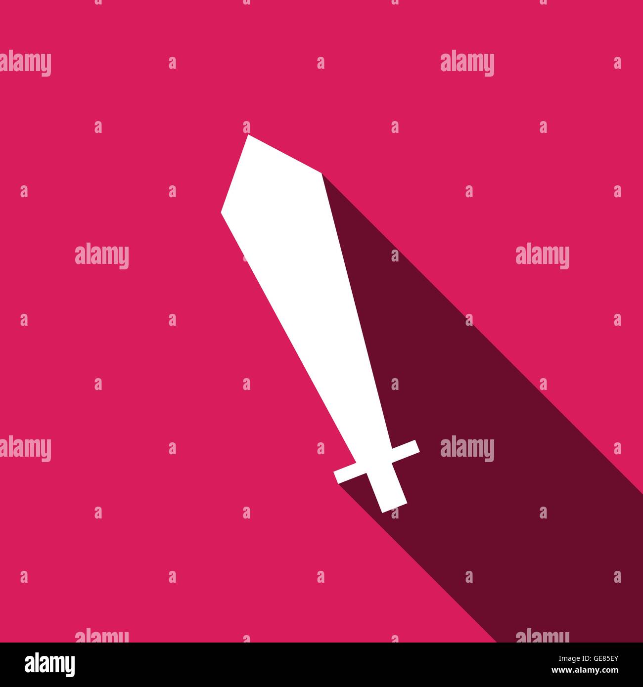 sword icon with long shadow Stock Vector Image & Art - Alamy