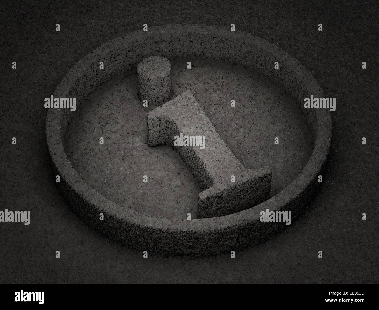 Stone info symbol textured background. 3D illustration Stock Photo - Alamy