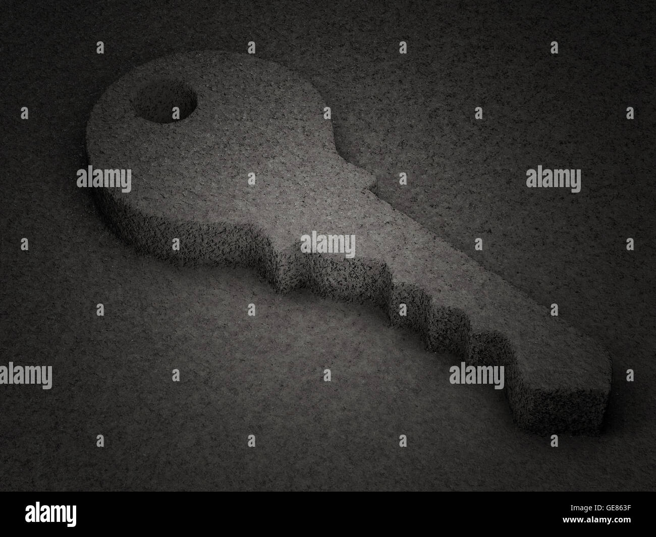 Stone key symbol textured background. 3D illustration Stock Photo - Alamy